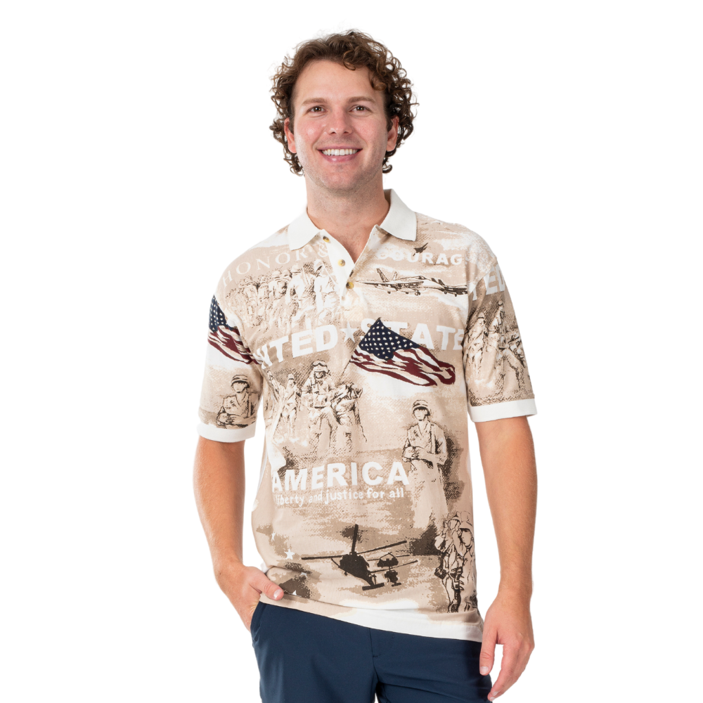 Men's Patriot's Pinnacle Polo Shirt – 4th of July Shirts